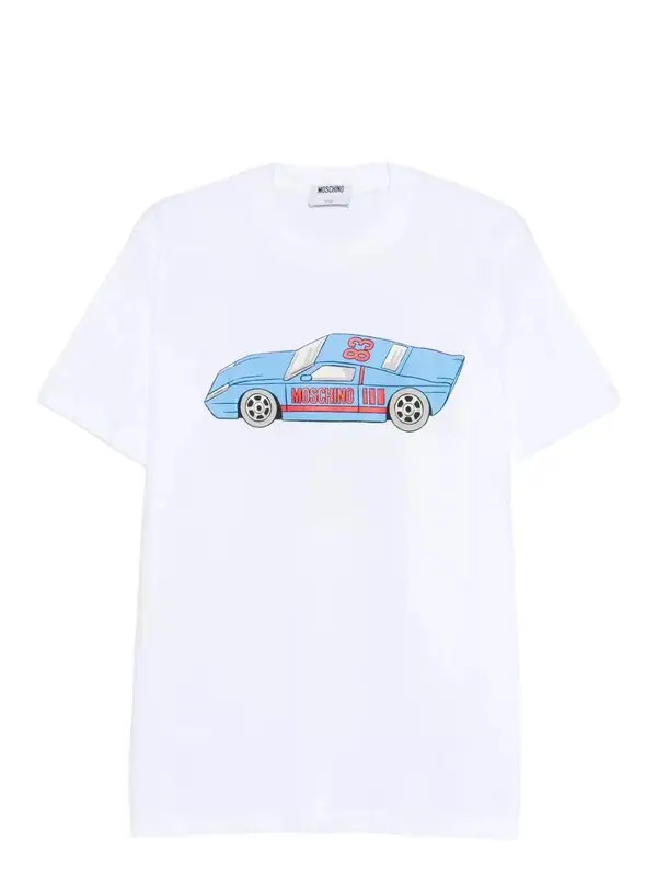 Moschino Car-print T-shirt - White