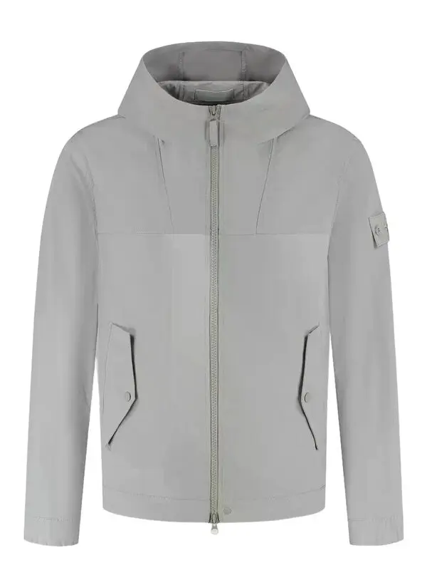 Stone Island Hooded Zipped Jacket - Grey