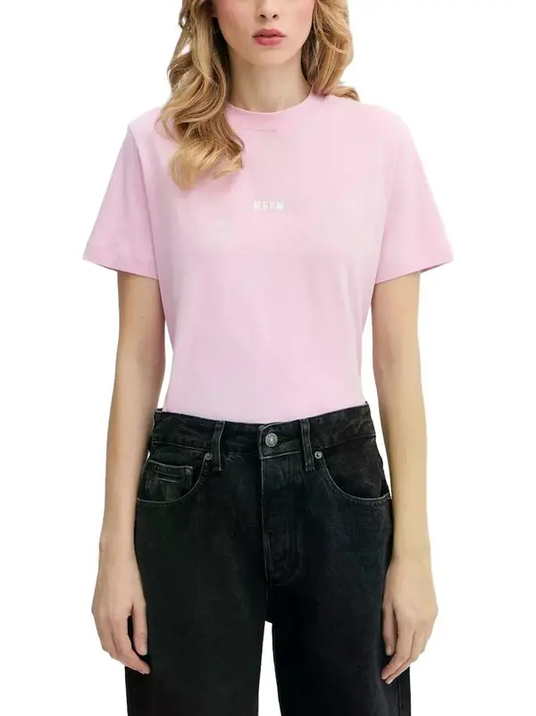 MSGM Logo-detail T-shirt - Pink