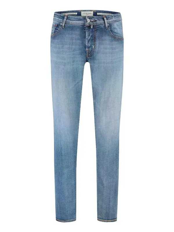 Jacob Cohen Faded-wash Denim Straight Jeans - Blue