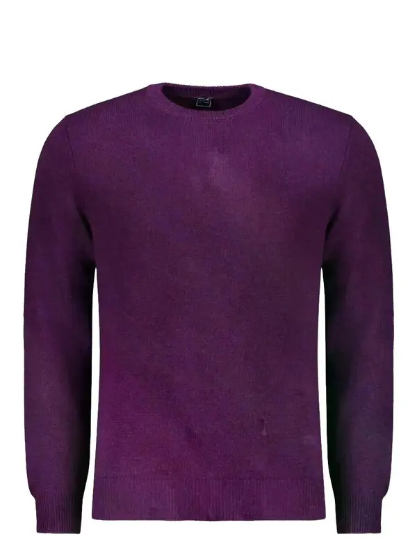 Fedeli Round-neck Sweater - Purple