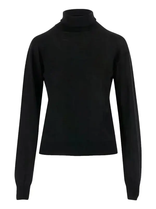 Saint Laurent Turtleneck Long-sleeve Sweater - Black