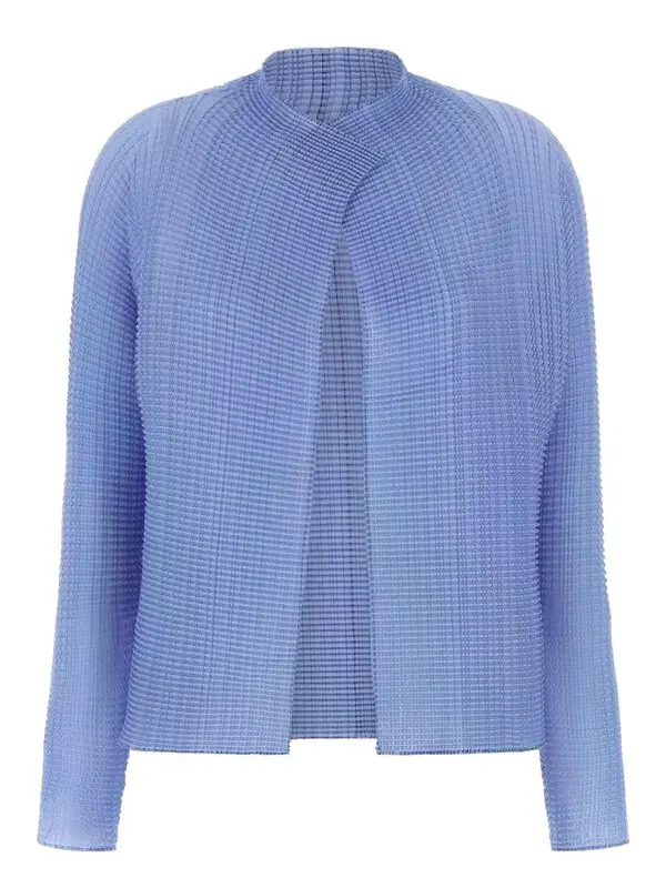 Issey Miyake Long-sleeve Cardigan - Blue