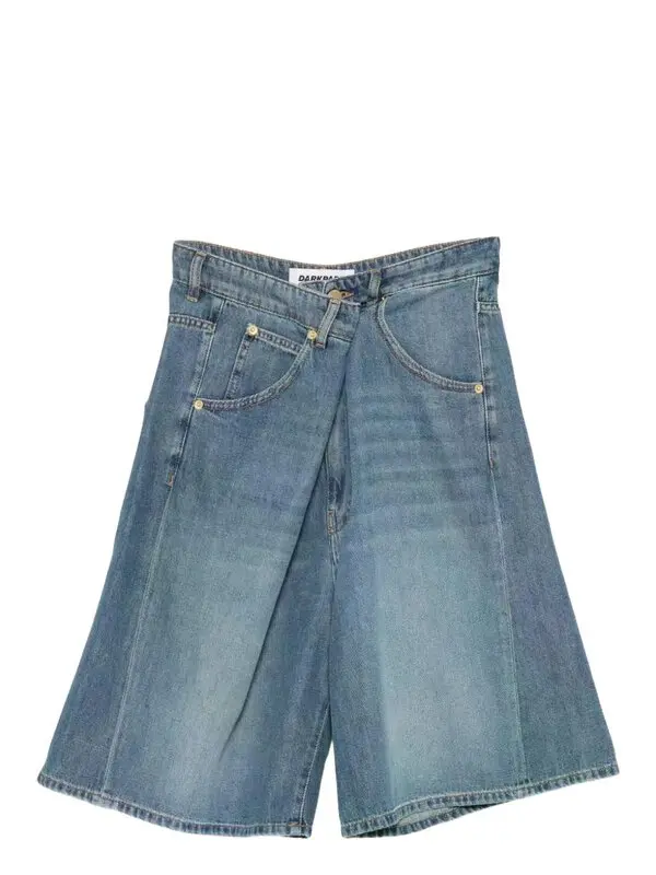 DARKPARK Wide-leg Denim Shorts - Blue