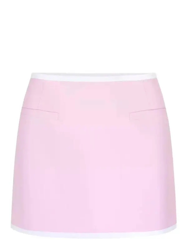 Iceberg Mini Skirt With Contrast Hem - Pink