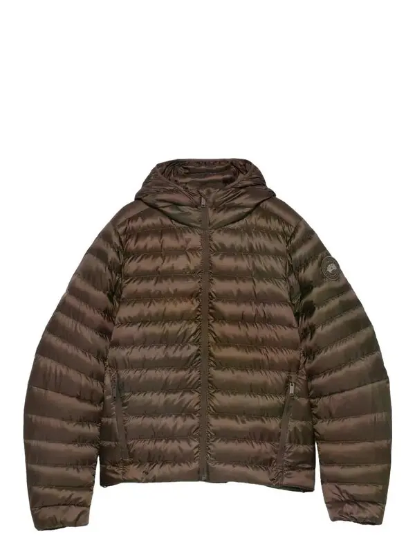 Canada Goose Hooded Quilted Jacket - Brown