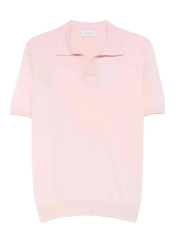PIACENZA CASHMERE 1733 Cotton Polo Shirt - Pink