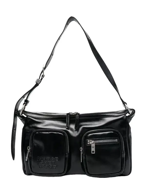 MARGESHERWOOD Logo-embossed Shoulder Bag - Black
