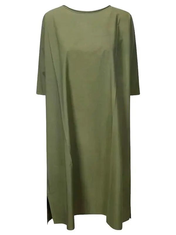 Labo.art Crew-neck Midi Dress - Green