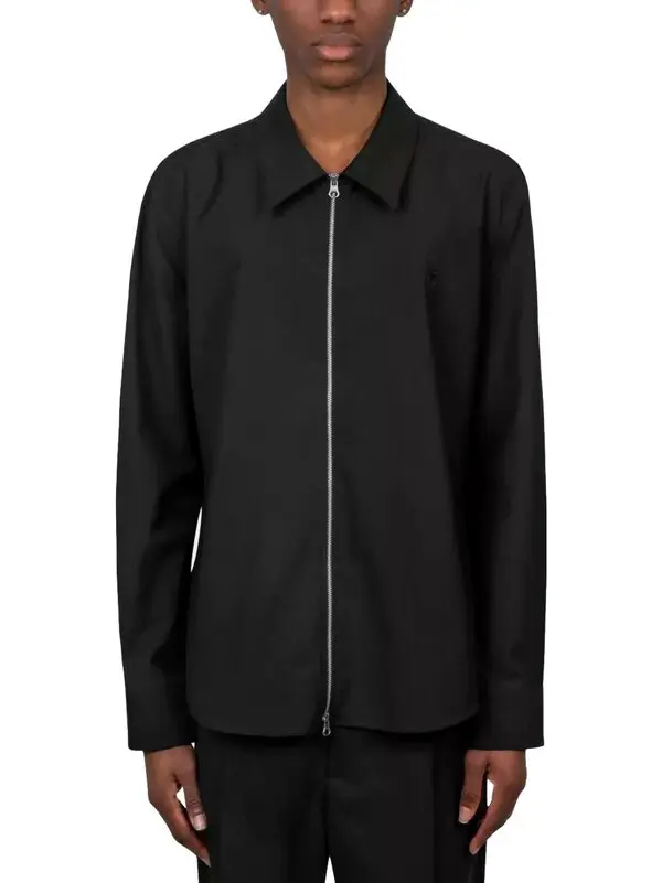 COURREGES Zipped Shirt - Black