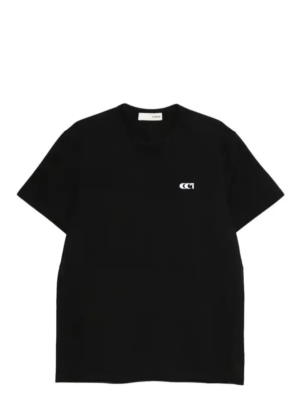 CIARAN Logo-embroidery T-shirt - Black