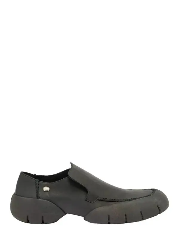 DIESEL® D-mathieu Leather Loafers - Black