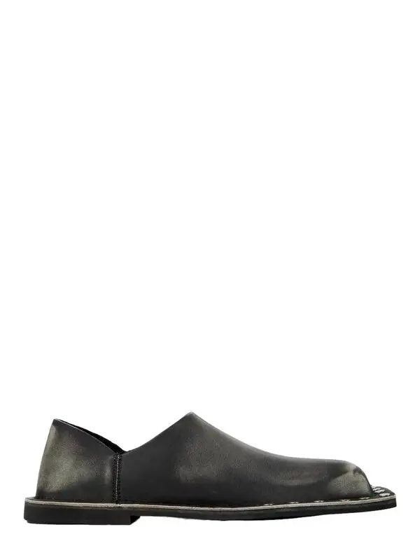 Camper Studded Leather Loafers - Black