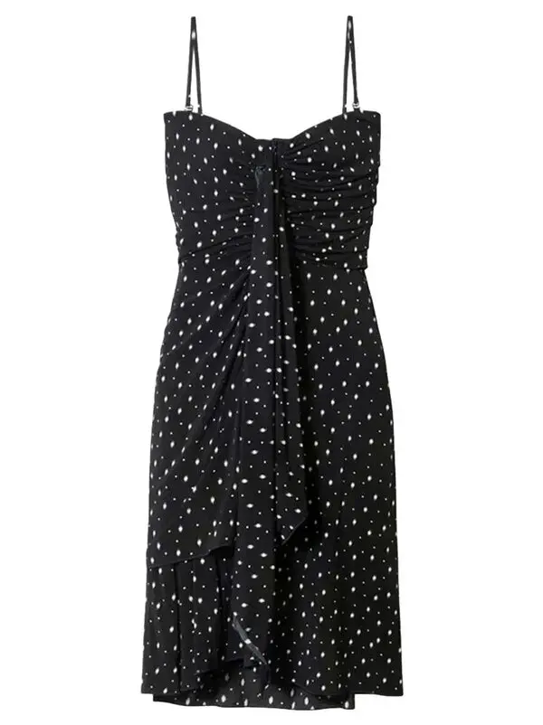 Isabel Marant Gemma Polka-dot Mini Dress - Black