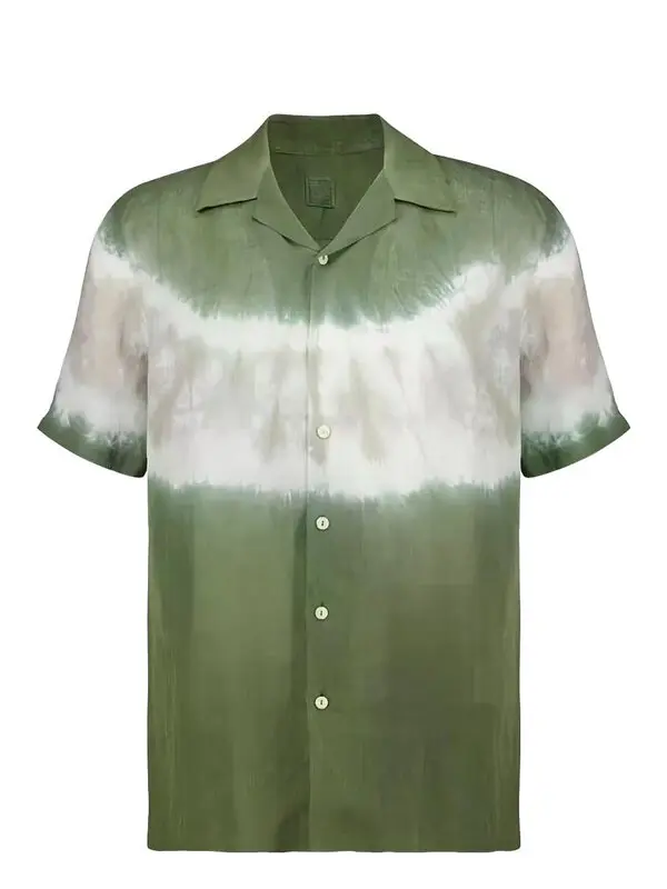 120% Lino Regular Fit Linen Shirt - Green
