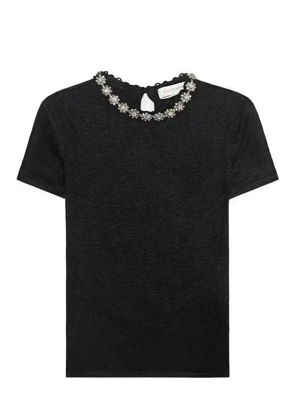 Zimmermann Embellished T-shirt - Black