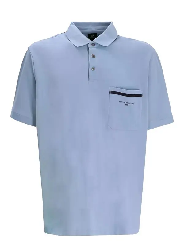 Armani Exchange Pocket Polo Shirt - Blue