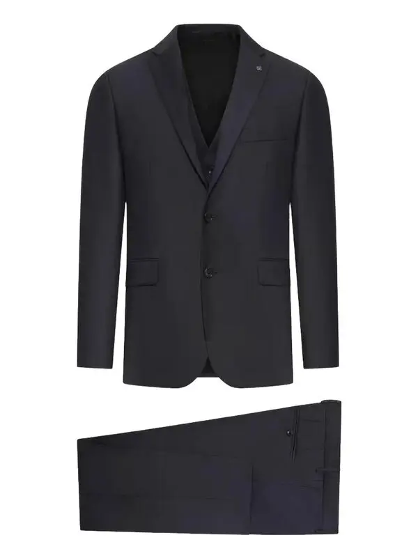 Tagliatore Buttoned Suit - Black