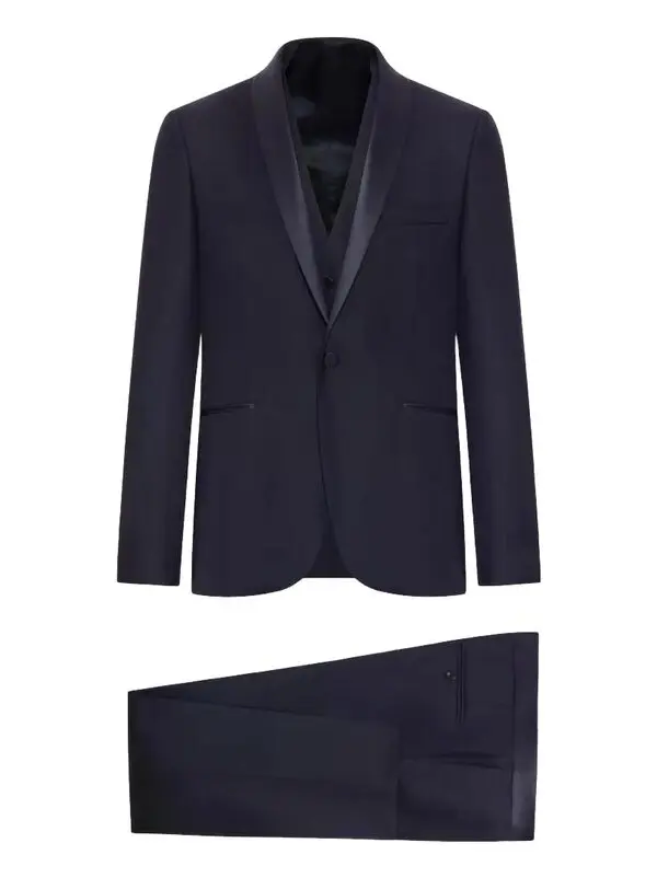 Tagliatore Shawl-lapel Suit - Blue