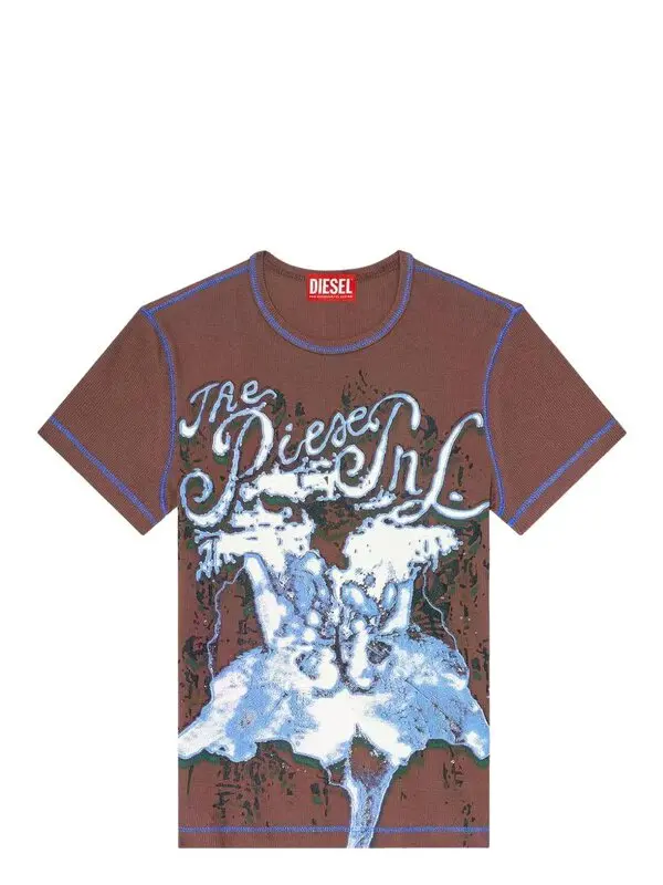 DIESEL T-brenda T-shirt - Brown