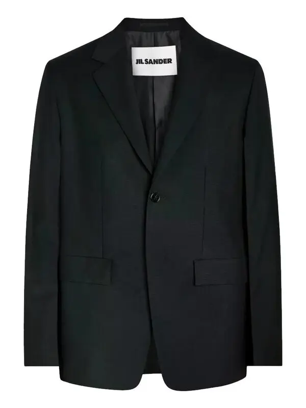 JIL SANDER Notched Pocket Blazer - Blue