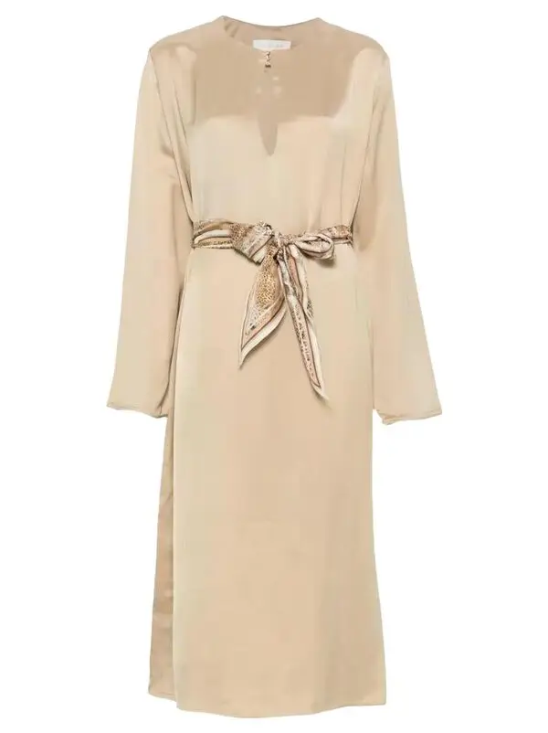 Zimmermann Keyhole Midi Dress - Neutrals