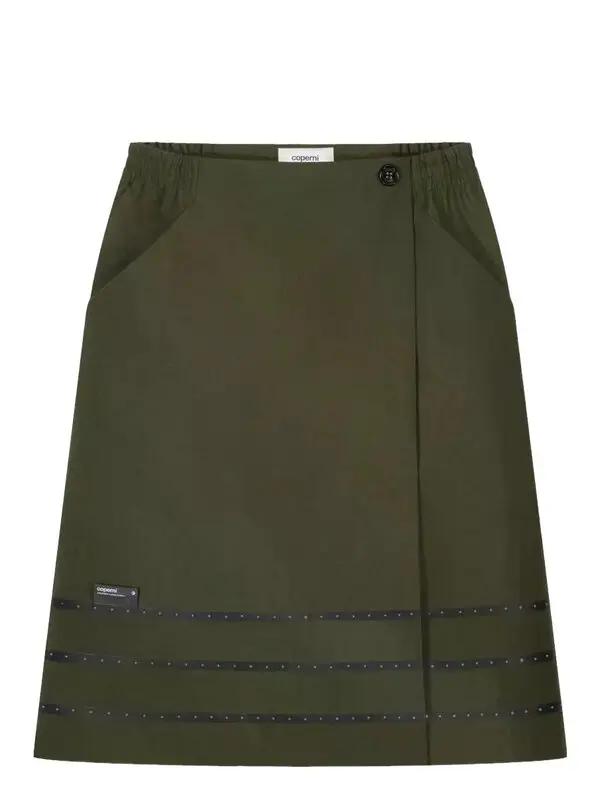 Coperni Tailored Midi Skirt - Green