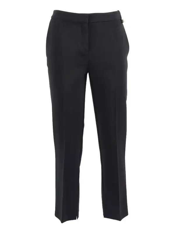 Elisabetta Franchi Logo Trousers - Black