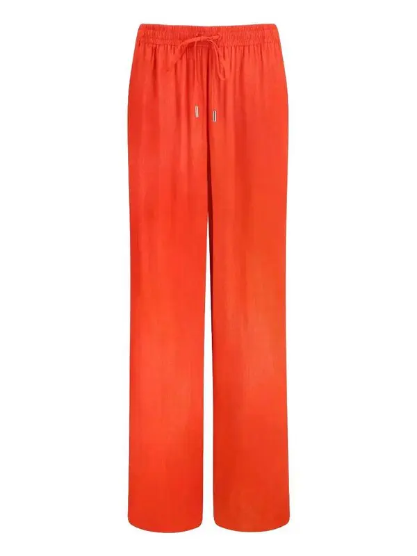 Ermanno Scervino Drawstring Wide-leg Trousers - Red