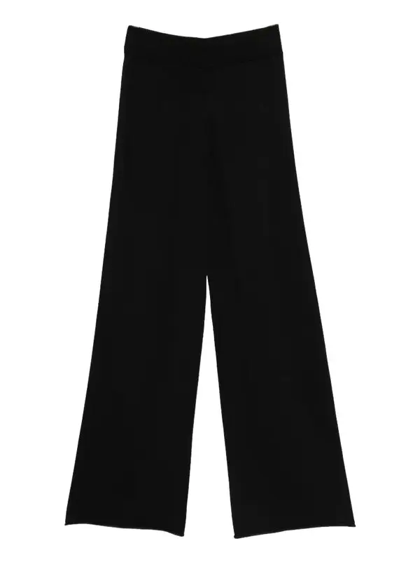 PHILO-SOFIE Ribbed Wide-leg Trousers - Black