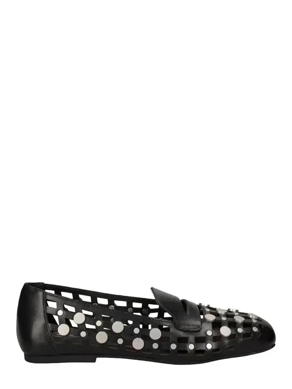 Ash Bali Studded Loafers - Black