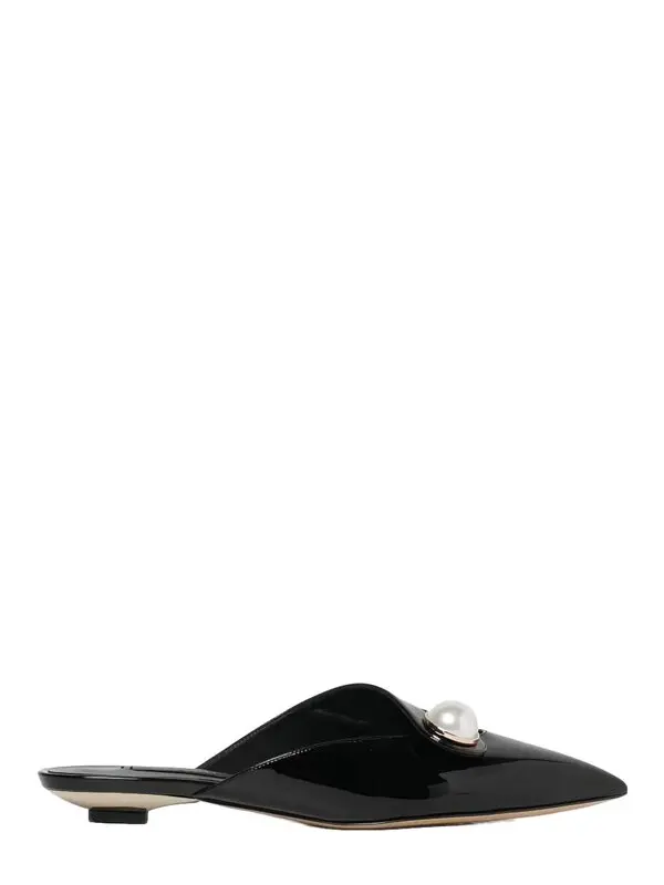 Casadei Pearl-detail Micro-heel Pumps - Black