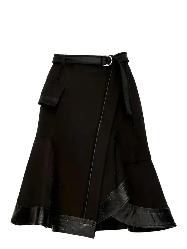 3.1 Phillip Lim Belted Cargo Midi Skirt - Black