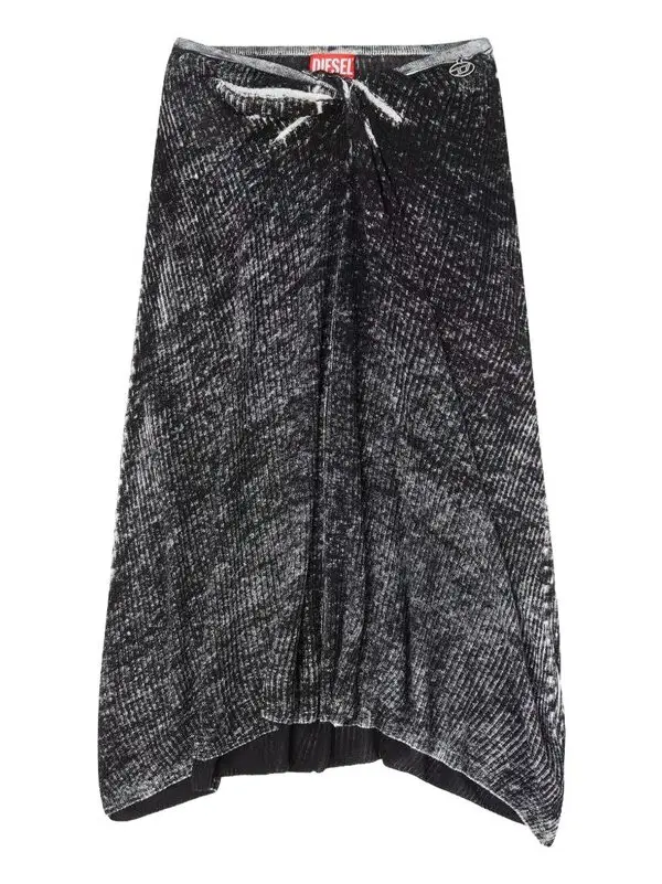 DIESEL M-livette Midi Skirt - Black