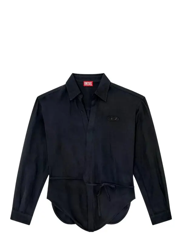 DIESEL® Wrap-around Shirt - Blue
