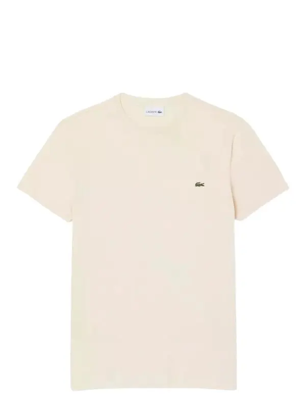 Lacoste Round-neck Logo T-shirt - Neutrals