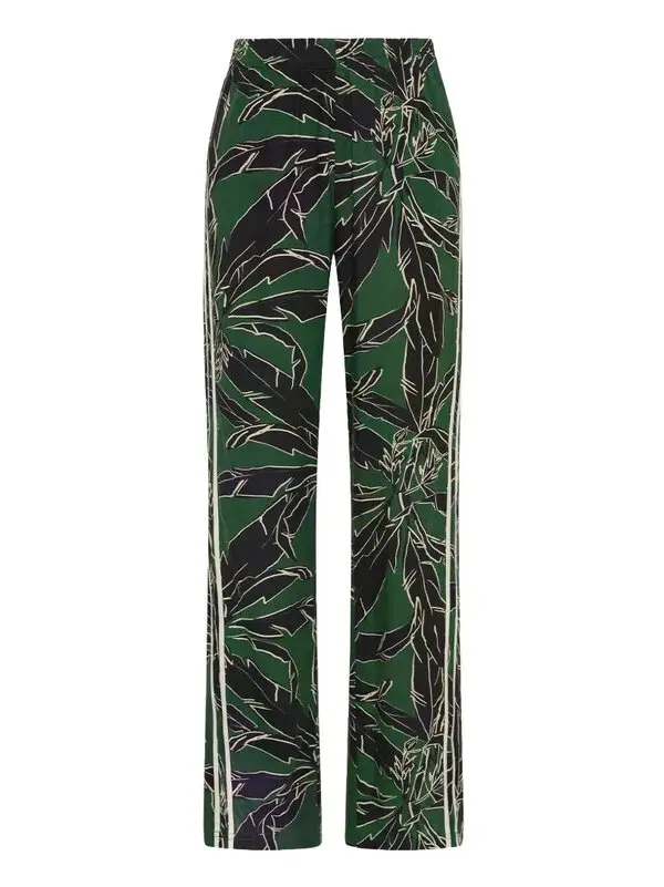 The Upside Tamara Juliet Floral-print Trousers - Green
