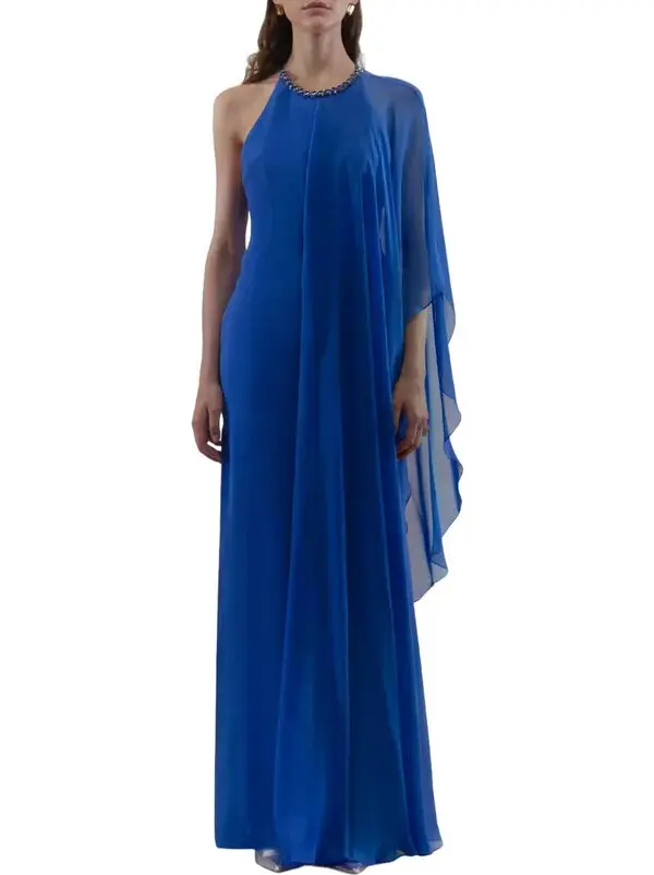 GEMY MAALOUF Slim-cut Maxi Dress - Blue
