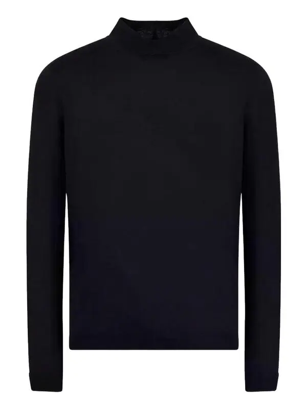 Giorgio Armani Mock-neck Sweater - Blue