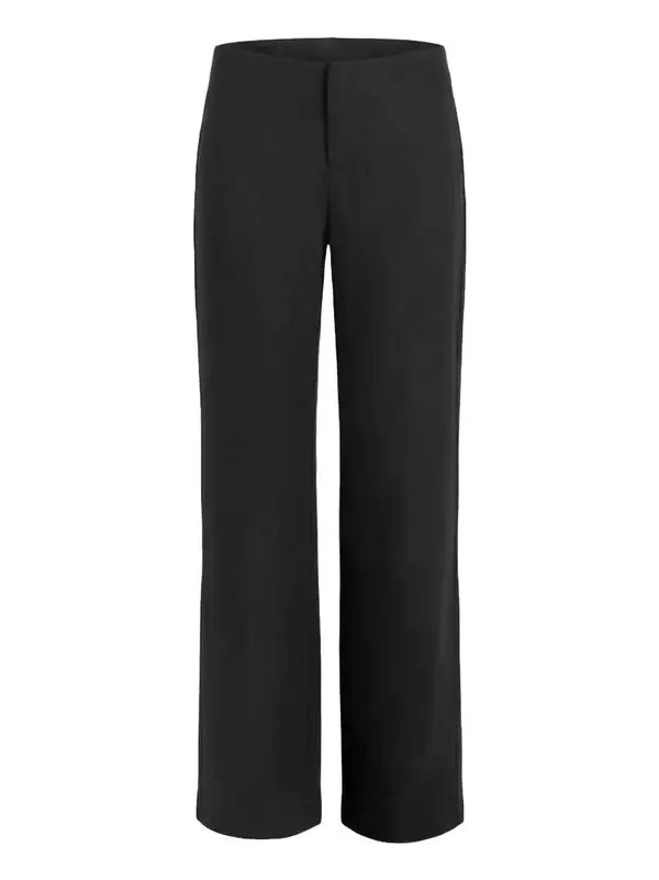 REFORMATION Vida Low Rise Linen Trousers - Black