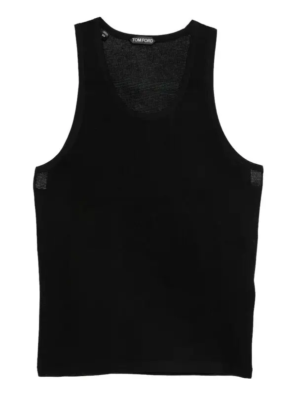 TOM FORD Round-neck Tank - Black