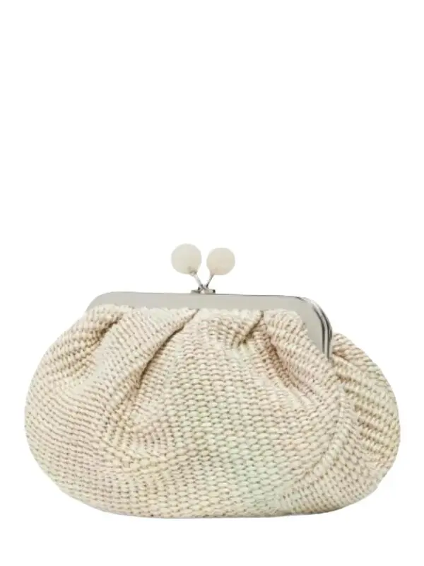 Max Mara Medium Pasticcino Clutch - White