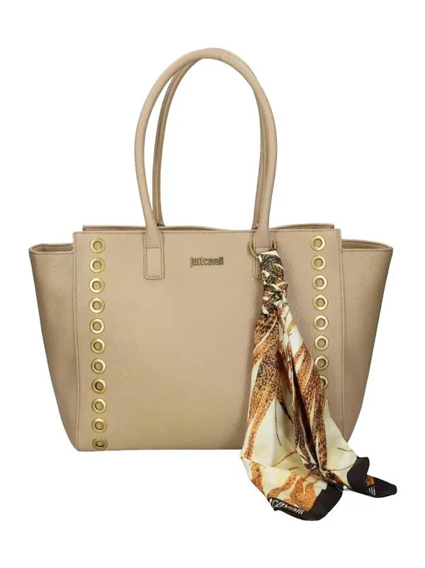 Just Cavalli Eyelet Scarf Tote Bag - Neutrals