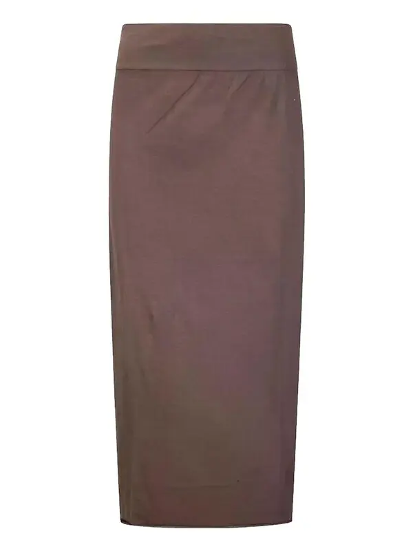 Labo.art Slim-fit Elasticated Midi Skirt - Brown