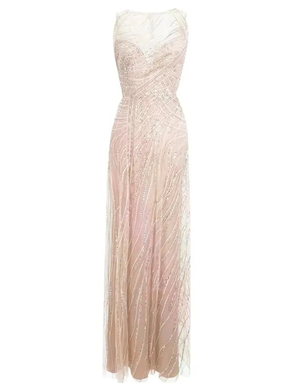 GEMY MAALOUF Sequinned Gown - Neutrals