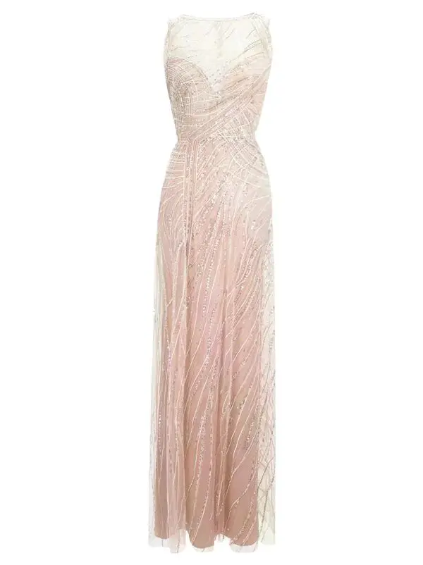 GEMY MAALOUF Sequinned Gown - Neutrals
