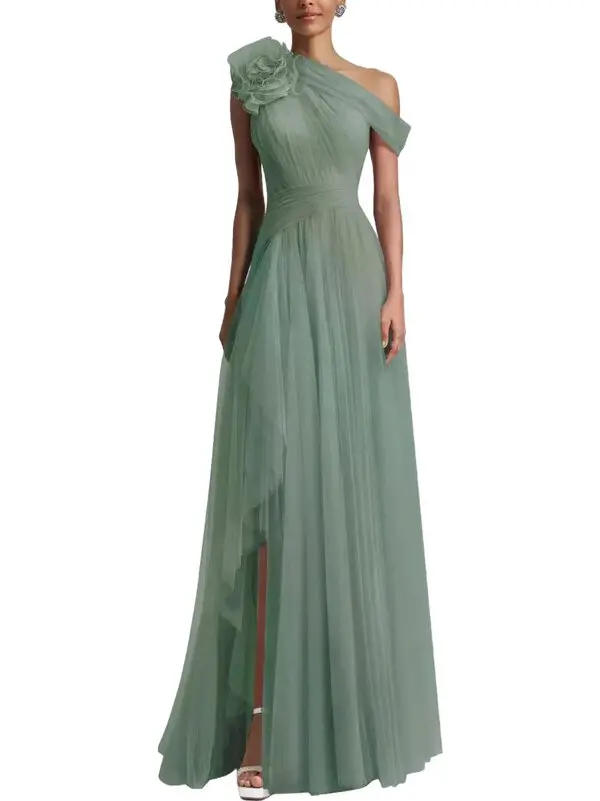 GEMY MAALOUF Floral Maxi Dress - Green