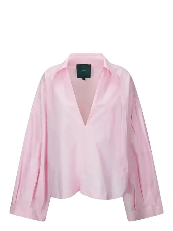 MAISON JEJIA V-neck Blouse - Pink