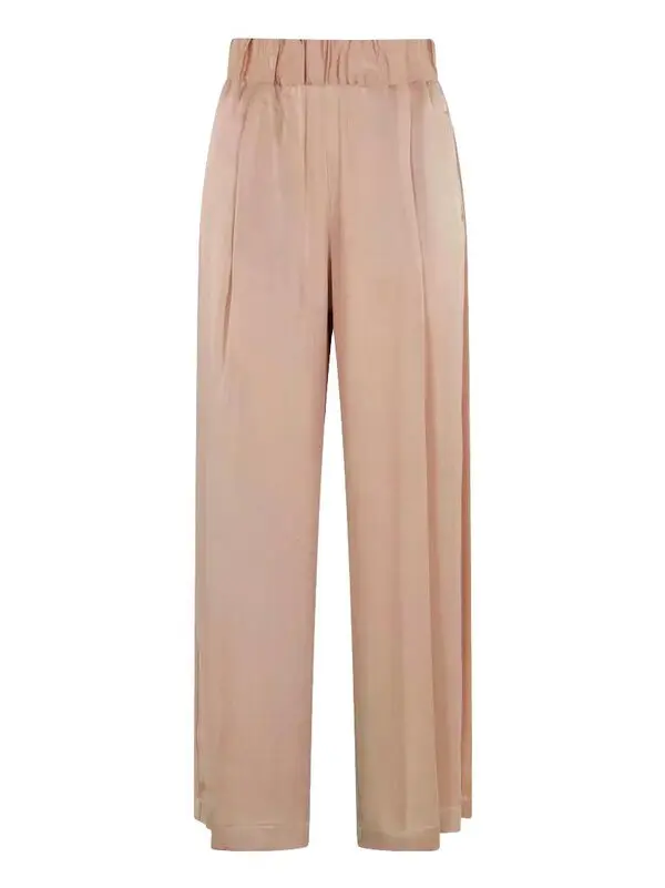 SEMICOUTURE Elasticated Wide-leg Trousers - Pink