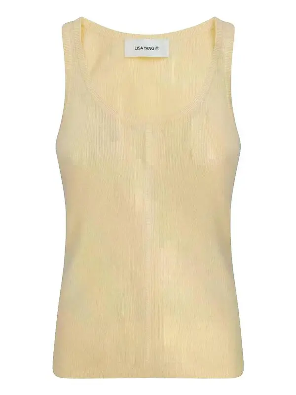 LISA YANG Ribbed Tank Top - Yellow